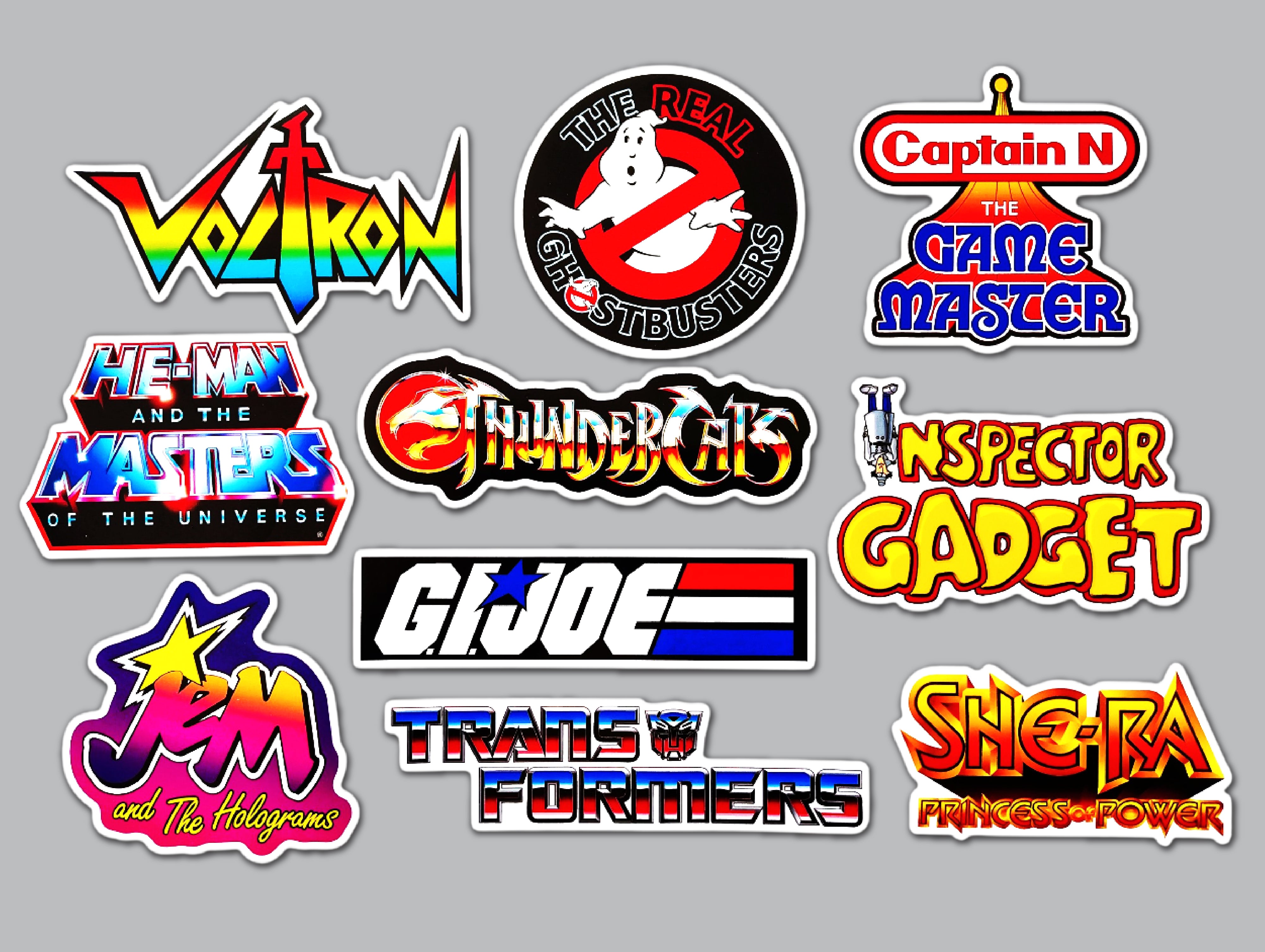 Classic Cartoons Sticker Pack (10 Stickers) SET 1 – Omni-Cult