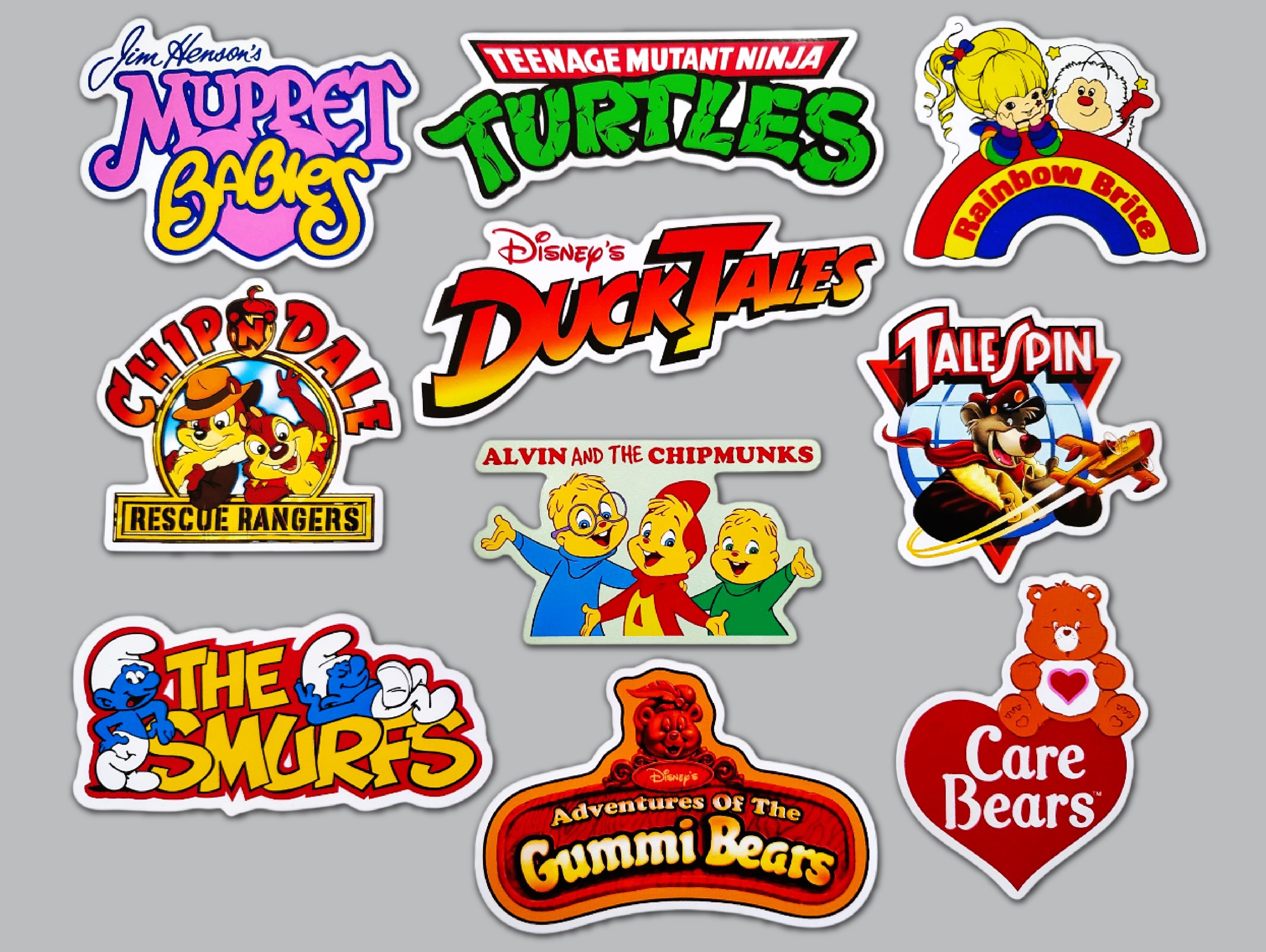 Classic Cartoons Sticker Pack (10 Stickers) SET 2 – Omni-Cult