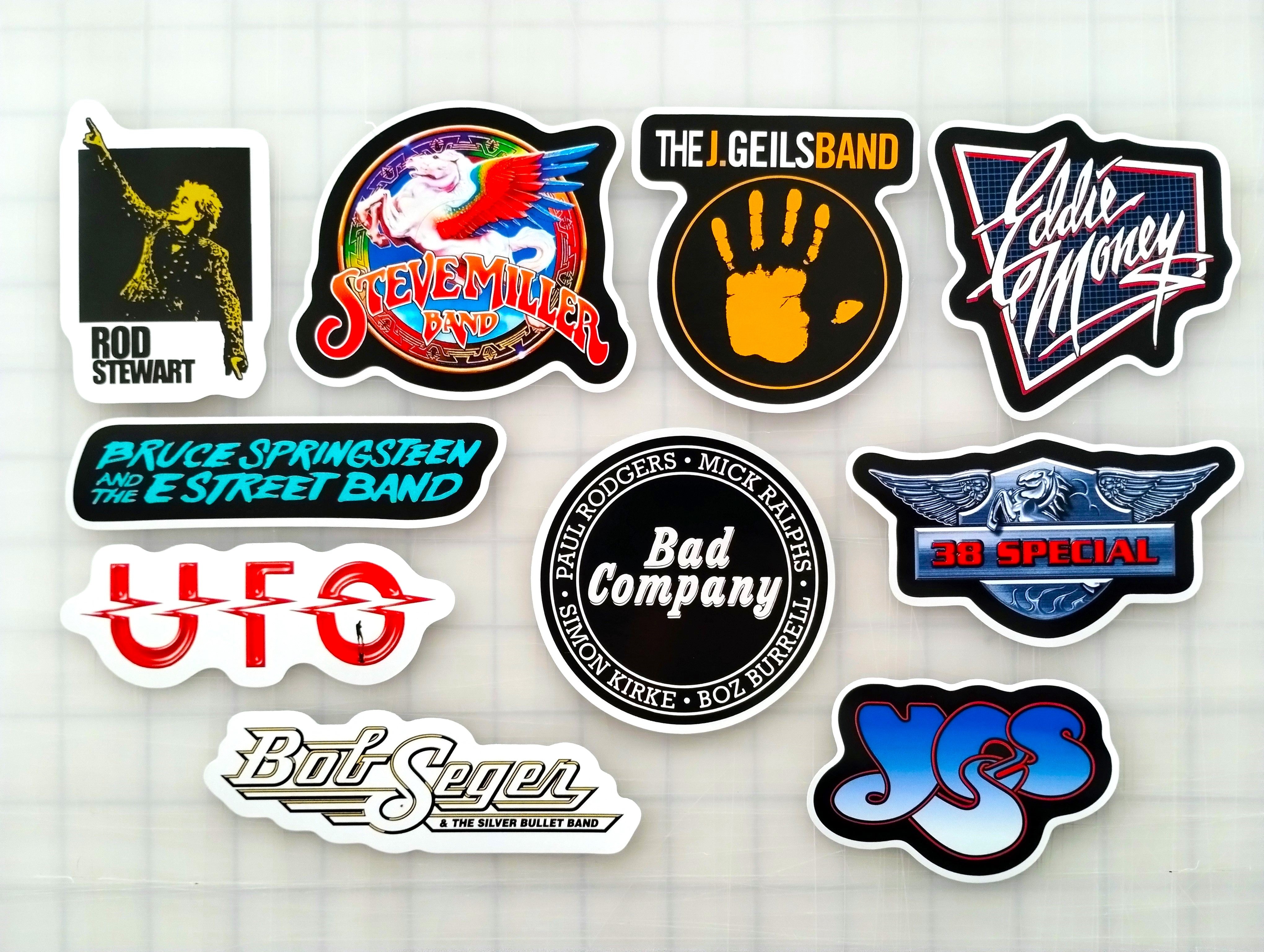 Classic Rock Sticker Pack (10 Stickers) Set 6 – Omni-Cult