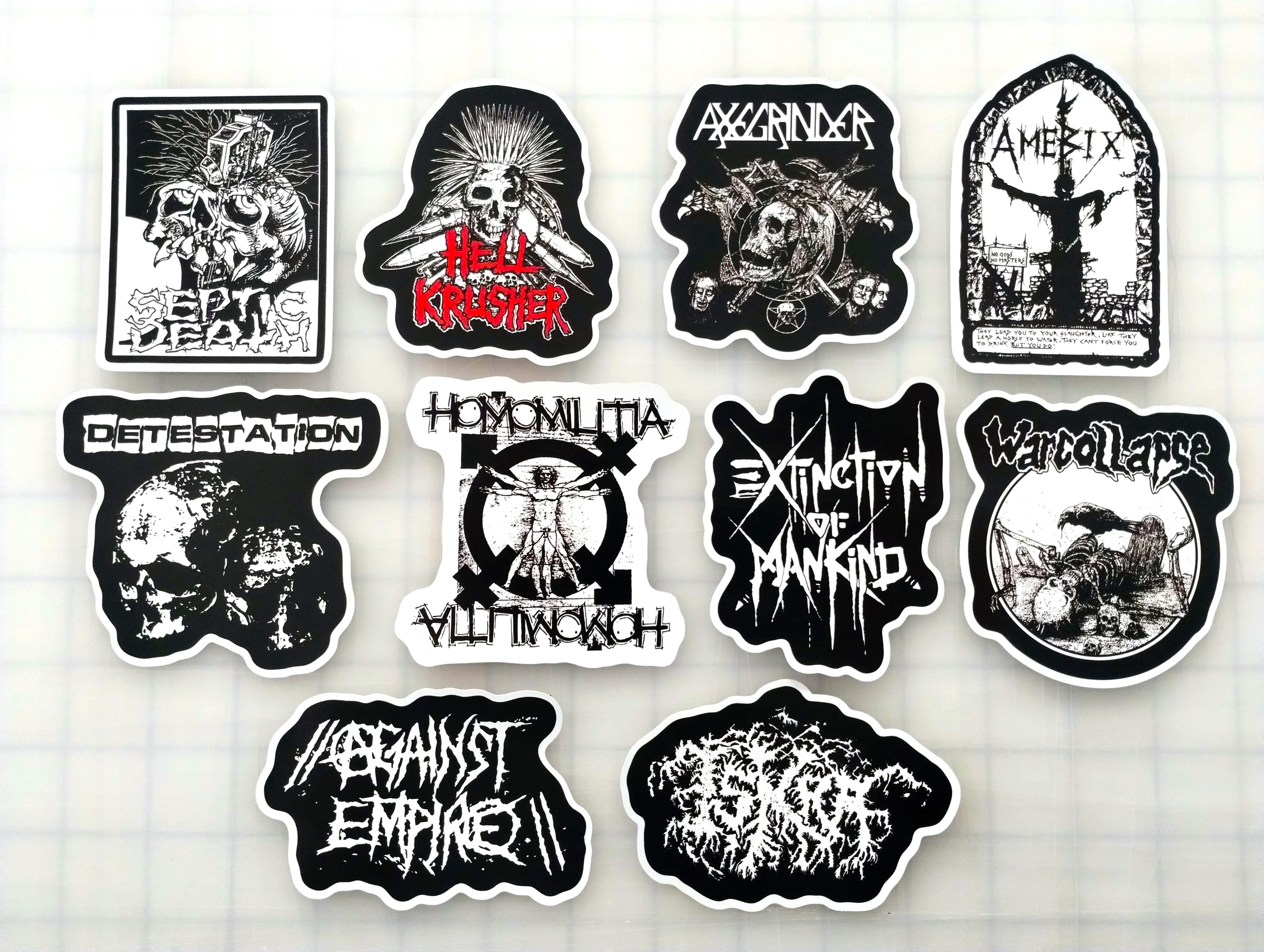 Crust Punk Sticker Pack (10 Stickers) SET 7 – Omni-Cult