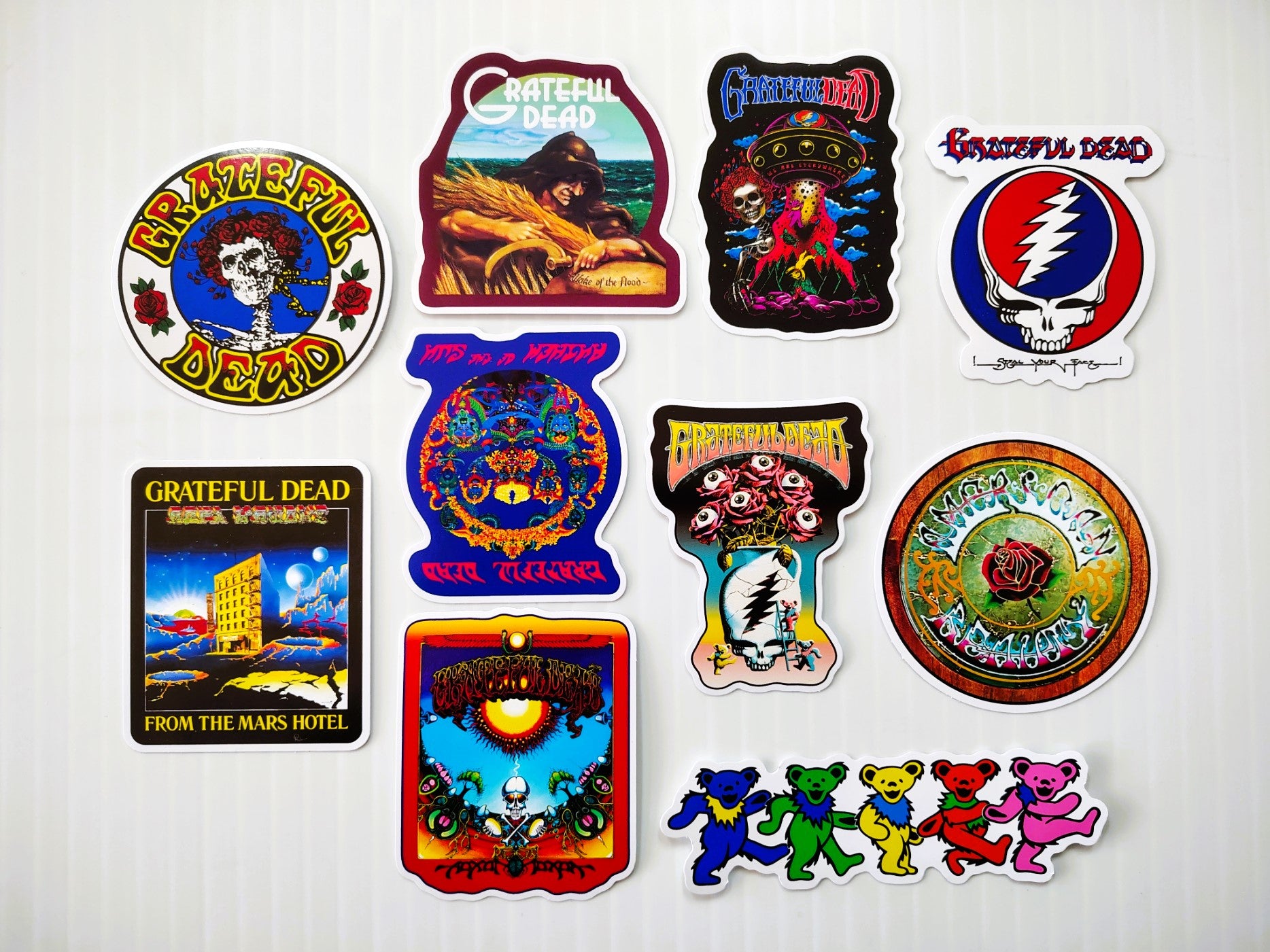 Grateful Dead Sticker Pack (10 Stickers) SET 2 – Omni-Cult