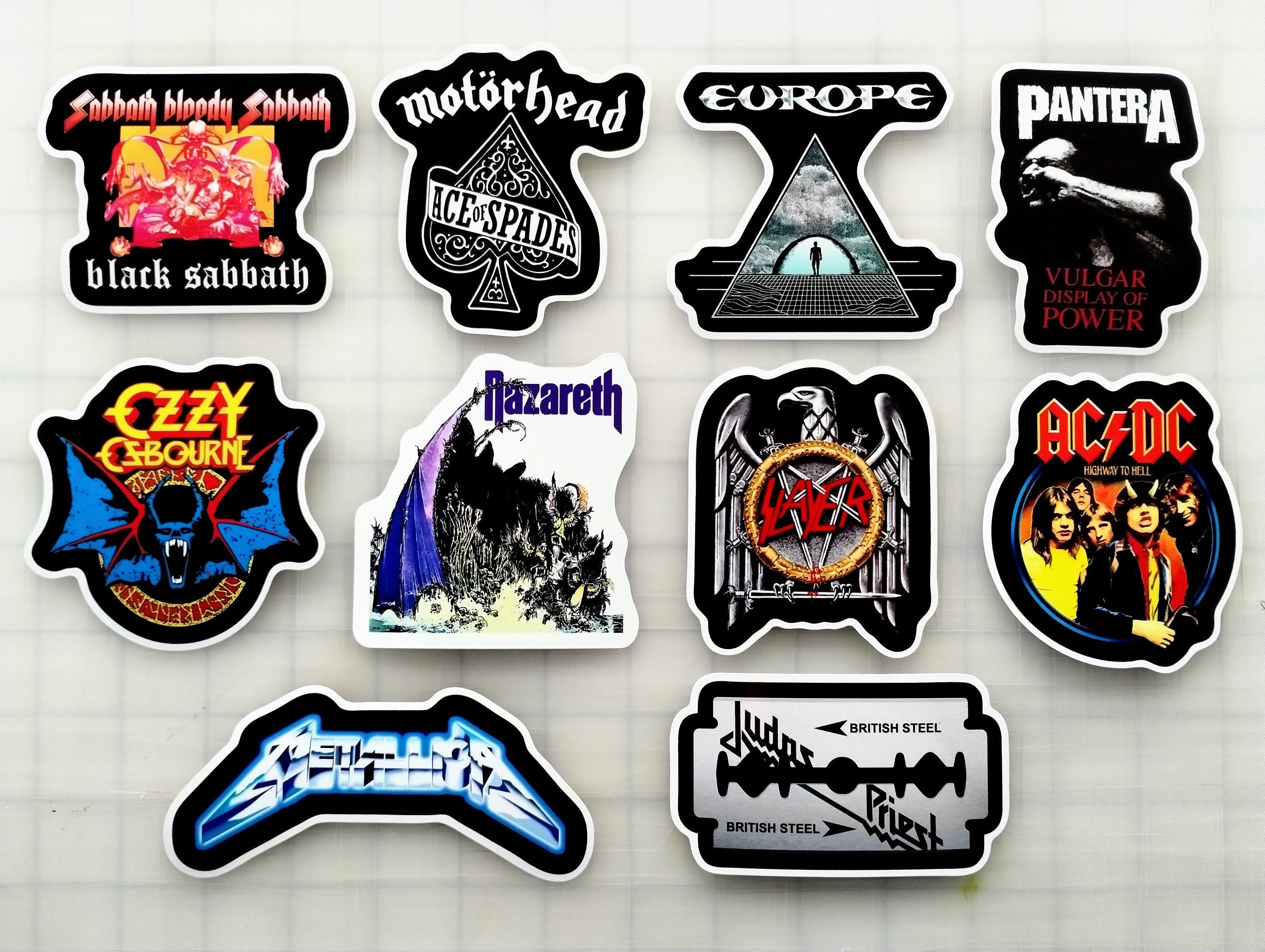Metal / Hard Rock Sticker Pack (10 Stickers) SET 4 – Omni-Cult